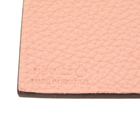 Hermes | Jewelry | Hermes Petit Ash Togo Vaux Epson Brick Rose ...